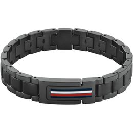 Armband Tommy Hilfiger "MASON, 2790596, 2790597, 2790598" Armbänder Gr. Edelstahl, bunt (schwarz, weiß, blau, rot) Herren