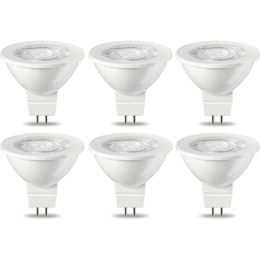 6er Pack LED Leuchtmittel GU5,3 MR16 5W warmweiß nicht dimmbar, 220V [Energieklasse G]