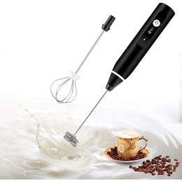 Milchaufschäumer, wiederaufladbarer USB-Kaffeeaufschäumer, elektrischer Schneebesen für Kaffee, Latte, Cappuccino, heiße Schokolade, Eier schlagen