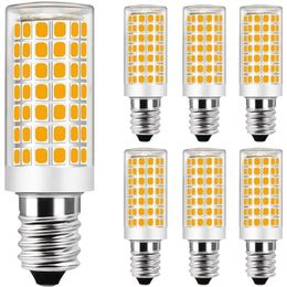 6er-Set E14 9W LED-Glühbirne, entspricht 75W Halogenbirne - Warmweiß 3000K - Nicht dimmbar - ac 220-240V npterbl