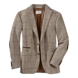 Carl Gross Harris Tweed-Sakko oder -Weste, Sakko - 102 - Beige/Braun, Herren, aus Schurwolle