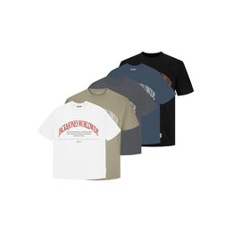 Jack & Jones JACK & JONES T-Shirt Herren Größe S saphir / dunkelgrau / khaki / schwarz / weiß