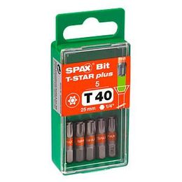 5 Spax® T40 T-STAR Plus Bits, 5 St.