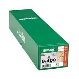 Spax® Holzbauschrauben T40 Senkkopf WIROX 8 mm x 400 mm, 50 St.