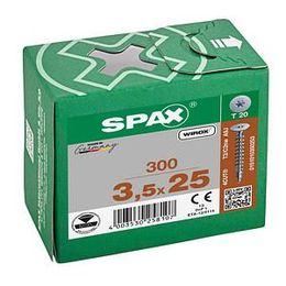 Spax® Rückwandschrauben T20 Flachkopf WIROX 3,5 mm x 25 mm, 300 St.