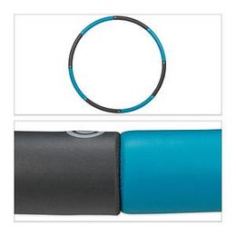 Relaxdays Hula-Hoop-Reifen blau, grau