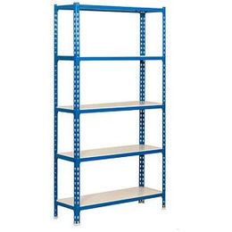 Simonrack Schwerlastregal SIMONCLICK MEGAPLUS 5 8425437076893 blau, weiß 120,0 x 40,0 x 200,0 cm