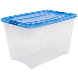 IRIS OHYAMA Clear NTB Aufbewahrungsbox 60,0 l transparent, blau 39,5 x 57,5 x 36,5 cm