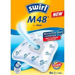 4 Swirl® MicroPor Filtration M 48 Staubsaugerbeutel