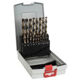 Bosch Pro Box HSS-Cobalt-Legierung Metallbohrer-Set, 19-teilig