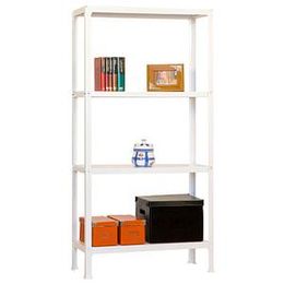 Simonrack Schwerlastregal SIMONHOME CLICK MINI 4 8435104938829 weiß 80,0 x 30,0 x 160,0 cm