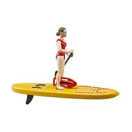 Bruder bworld 62785 Life Guard mit Stand up Paddle Spielfiguren-Set