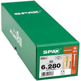 Spax® Holzbauschrauben T30 Tellerkopf WIROX 6 mm x 280 mm, 50 St.