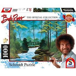 SCHMIDT Bob Ross Abgelegene Brücke Puzzle, 1000 Teile