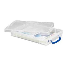 Really Useful Box Aufbewahrungsbox 10,0 l transparent 34,0 x 52,0 x 8,5 cm