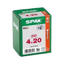 Spax® Universalschrauben T20 Halbrundkopf WIROX 20mm x 4 mm, 200 St.