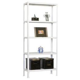 Simonrack Schwerlastregal SIMONHOME CLICK PLUS 5 8435104938980 weiß 100,0 x 30,0 x 180,0 cm