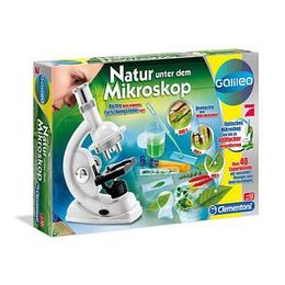 Clementoni Experimentierkasten Natur unter dem Mikroskop mehrfarbig