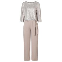 ana alcazar Jumpsuit 'Tafila' Damen Gr&ouml;&szlig;e L taupe / silber