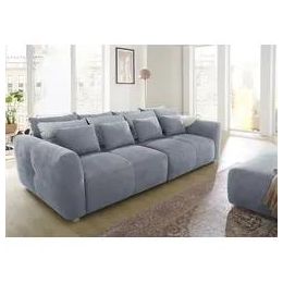 Jockenhöfer Big-Sofa JOCKENHÖFER GRUPPE "Gulliver" Sofas Gr. B/T: 298cm x 137cm, Luxus-Microfaser, blau (hellblau) mit Federkernpolsterung für kuscheligen, angenehmen Sitzkomfort