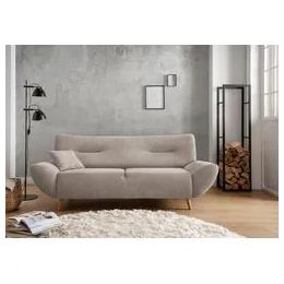 3-Sitzer Inosign "Drago" Sofas Gr. B/H/T: 205cm x 81cm x 90cm, Microfaser, 3-Sitzer, beige frei im Raum stellbar, versch. Stoffe, 3-, 2-Sitzer & Sessel verfügbar