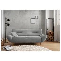 3-Sitzer Inosign "Drago" Sofas Gr. B/H/T: 205cm x 81cm x 90cm, Microfaser, 3-Sitzer, grau frei im Raum stellbar, versch. Stoffe, 3-, 2-Sitzer & Sessel verfügbar