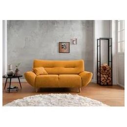 2-Sitzer Inosign "Drago" Sofas Gr. B/H/T: 173cm x 81cm x 90cm, Microfaser, 2-Sitzer, goldfarben (gold) frei im Raum stellbar, versch. Stoffe, 3-, 2-Sitzer & Sessel verfügbar