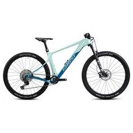 Mountainbike GHOST "Lector SF UC Advanced" Fahrräder Gr. 42cm, 29 Zoll (73,66cm), grün (blau-hellmint) für Damen und Herren, Kettenschaltung