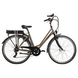 E-Bike HOLLANDIA "Optima Basic" E-Bikes Gr. 50cm, 28 Zoll (71,12cm), braun Pedelec, Elektrofahrrad für Damen u. Herren