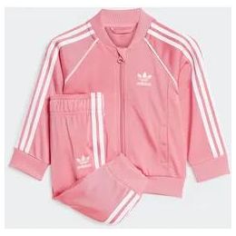 Trainingsanzug Adidas ORIGINALS "SST TRACKSUIT" Gr. 98, rosa (rose tone) Kinder Sportanzüge