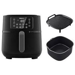 Philips Heissluftfritteuse "Airfryer XXL HD9285/96, 7,2 l" Fritteusen mit 7 Voreinstellungen und Warmhaltefunktion, WiFi Konnektivität schwarz (schwarz und dunkles silber) Bestseller