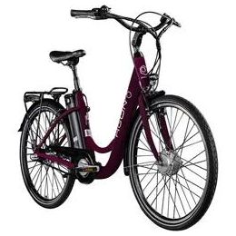 E-Bike agon "Axis" Gr. 48, lila (lila violet), E-Bikes, 46cm, 26 Zoll (66,04cm), Pedelec, Elektrofahrrad für Damen u. Herren