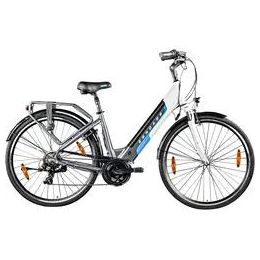 Zündapp E-Bike ZÜNDAPP "Z901" E-Bikes Gr. 46cm, 28 Zoll (71,12cm), grau (grau, weiß) Pedelec, Elektrofahrrad für Damen u. Herren