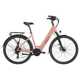 E-Bike Adore "ATR-180" E-Bikes Gr. 48cm, 28 Zoll (71,12cm), rosa (vintage rosé) Pedelec, Elektrofahrrad für Damen