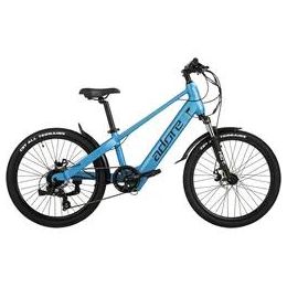 E-Bike Adore "KS-240" E-Bikes Gr. 30cm, 24 Zoll (60,96cm), blau (eisblau matt) Pedelec, Elektrofahrrad für Damen u. Herren, MTB