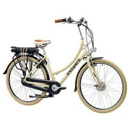 E-Bike Tretwerk "Aurora" Gr. 50, beige, E-Bikes, 50cm, 28 Zoll (71,12cm), Pedelec, Elektrofahrrad für Damen u. Herren