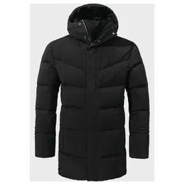 Schöffel Langjacke SCHÖFFEL "Urban Down Coat Style Cers MNS" Gr. 56, schwarz (9990 - schwarz) Herren Jacken