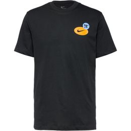 Nike Dri-Fit Funktionsshirt Herren - schwarz - Gr. S - Baumwolle/Polyester