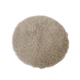 Decoris Teppich - Beige - Ø 90 x 2,5 cm Polyester