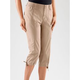 WITT Damen Caprihose mit weitenverstellbarem Saum, taupe, Gr&ouml;&szlig;e 50