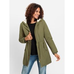 Heine Damen Parka, Gr&uuml;n, Gr. 40, Winterjacken, Material: Baumwolle