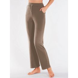 Plantier Damen Jogginganzug, Braun, Gr. 48/50, Jogginghosen, Material: Viskose