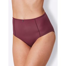 w&auml;schepur w&auml;schepur Damen H&uuml;ftslip mit leicht gl&auml;nzender Naht, 2x bordeaux, Gr&ouml;&szlig;e 40