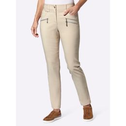 WITT Damen Bengalinhose mit schmalen Beinen, sand, Gr&ouml;&szlig;e 38