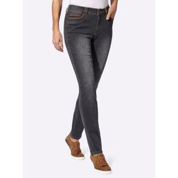 WITT Damen 5-Pocket-Jeans in Cotton-made-in-Africa-Qualit&auml;t, anthrazit-grey-denim, Gr&ouml;&szlig;e 19