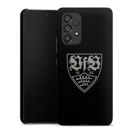 DeinDesign Galaxy A53 5G Handy Premium Case Smartphone Handyh&uuml;lle Schutzh&uuml;lle gl&auml;nzend Vfb Stuttgart Logo Official Licensed Product Premium Case