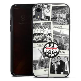 DeinDesign iPhone Xr Handy Silikon H&uuml;lle Case schwarz Handyh&uuml;lle Retro Official Licensed Product Eintracht Frankfurt