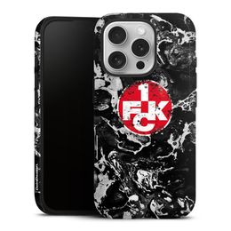 DeinDesign iPhone 16 Pro Handy Panzer Handyh&uuml;lle robuste Outdoor H&uuml;lle Schutzh&uuml;lle gl&auml;nzend Coat Of Arms 1. Fc Kaiserslautern Muster Tough Case