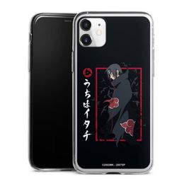 DeinDesign iPhone 11 Handy Slim Case Silikon Handyh&uuml;lle transparent H&uuml;lle extra d&uuml;nn Itachi Uchiha Official Licensed Product Naruto Shippuden Silikon Slim Case