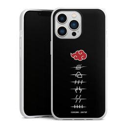 DeinDesign iPhone 13 Pro Handy Silikon H&uuml;lle Case wei&szlig; Handyh&uuml;lle Naruto Shippuden Official Licensed Product Akatsuki Silikon Case